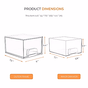 Laundry Room Organization Storage Drawer with Labels, Dryer Sheet Holder, Laundry Pod Containers, Laundry Detergent Dispenser, Clear Stackable Drawers for Laundry Room Organizing Decor (2 pack)
