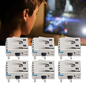 5Pcs for PS5 USB Charging Port, Replacement Game Handle USB Charging Socket Port Repair Parts for PS5