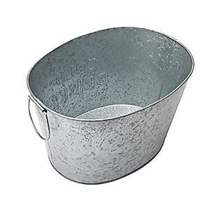 Mind Reader Beverage Bucket, 17.25"L x 11"W x 9.5"H, Silver