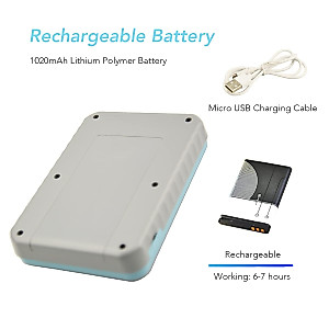 Handheld Game Console Built in 500 Classic Game for Boy Girl, Mini Pocket Handheld Console, 2.8 Inch Screen, 1020mAh Battery, TV Video Output, Christmas Birthday Present for Kids (Blue)