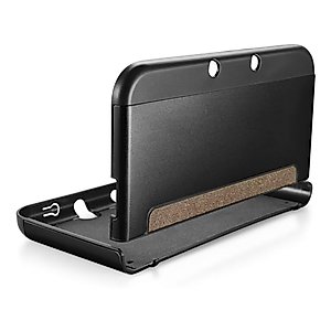 Protective Case Cover with Hard Shell Skin Compatible for New Nintendo 3DS XL LL, Anti-Scratch and Anti-Slip - Black