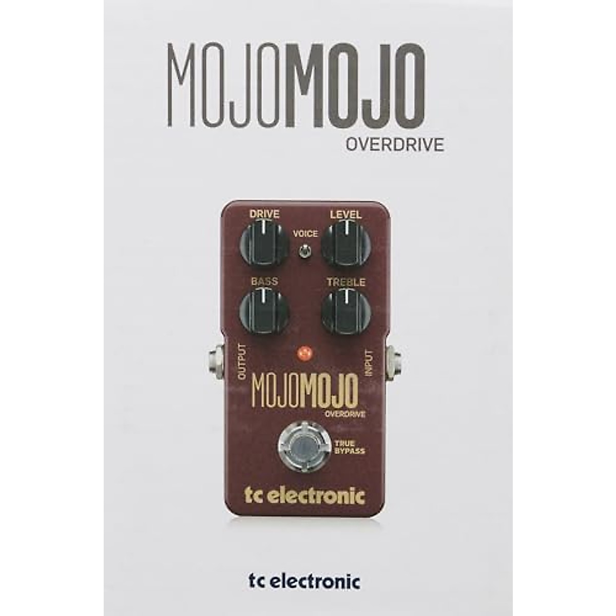 TC Electronic MOJOMOJO OVERDRIVE Exceptional Overdrive Pedal with Extra Headroom, Precise Controls and a Voicing Switch