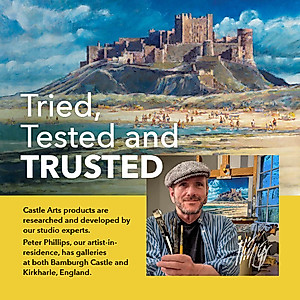 Castle Art Supplies 120 Colored Pencils Set | Quality Soft Core Colored Leads for Adult Artists, Professionals and Colorists | Protected and Organized in Presentation Tin Box