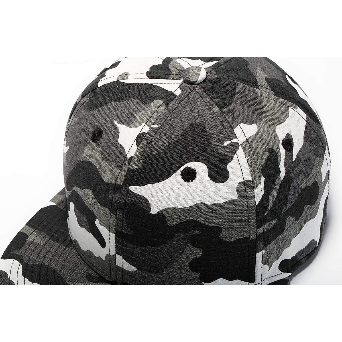 Gogobear Unisex USA Army Camouflage Flat Brim Snapback Hats Water-Resistant Baseball Cap with Adjustable