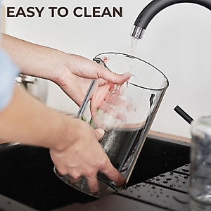 Cafe Du Chateau French Press Coffee Maker - Heat Resistant Glass with 4 Level Filtration System, Stainless Steel Housing - Brews Coffee and Tea - Large 34 Oz Carafe Coffee Presser