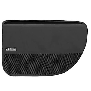 Kurgo Car Door Guard for Dogs, Pet Protector for Car Doors, Waterproof, Adjustable, Quick Installation, Storage Pockets, Fits Sedans and SUVs, Black, 1 Count (Pack of 1)