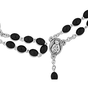 Venerare Traditional Catholic Seven Sorrows Rosary (Black Wood)