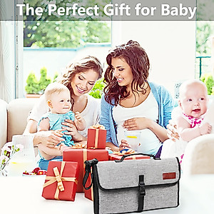 Portable Diaper Changing Pad, TOPGOOSE Large Capacity Baby Diaper Changing Mat with Waterproof & Easily Cleanable Folding Travel Mat Station Diaper Bag, Newborns Essentials, Baby Shower Gifts