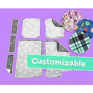 Customizable 7-piece Cage Liner Set for Midwest Double Critter/Ferret Nation | Rats, Sugar Gliders, Ferrets, Chinchillas