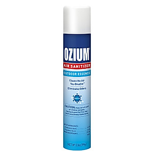 Ozium 3.5 Oz. 1 Pack Air Sanitizer & Odor Eliminator for Homes, Cars, Offices and More, Outdoor Essence