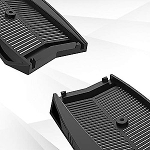 Younik Vertical Stand for PS-5 Ultra HD Console with Built-in Cooling Vents and Non-Slip Feet - CD-ROM Version(Black)