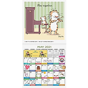Sandra Boynton's Every Day's a Fabulous Holiday 2021 Wall Calendar