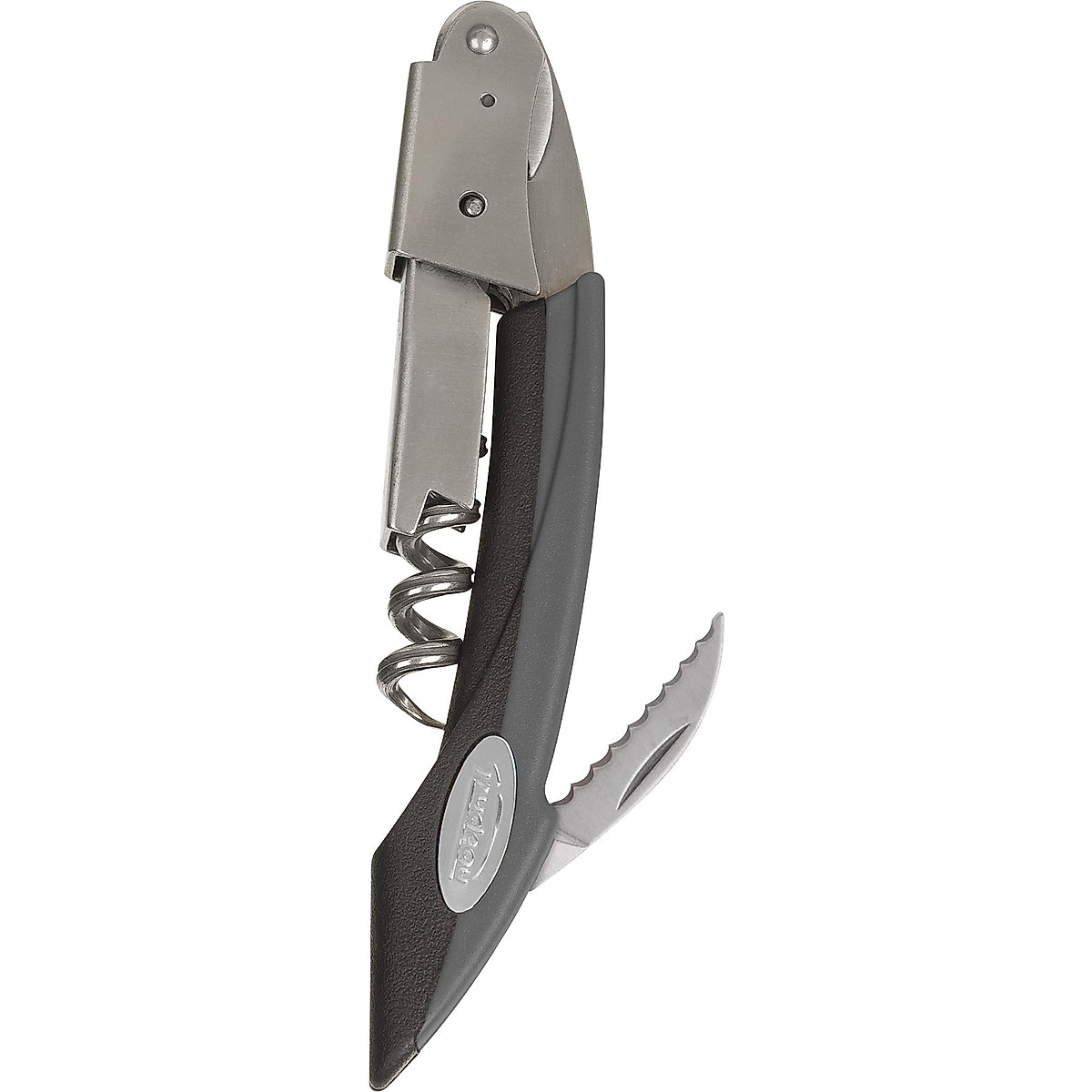 Trudeau Maison Double Lever Corkscrew, Silver/Black