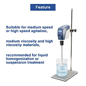 ONiLAB 18204526 316L Stainless Steel Spiral Stirrer, 50mm Stirrer Diameter, 8 mm Shaft Diameter, 250 mm Shaft Length