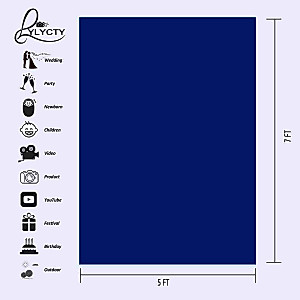 LYLYCTY 5x7ft Photography Studio Non-Woven Backdrop RoyalBlue Backdrop Solid Color Backdrop Simple Background