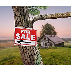 Ram-Pro 9" X 12" Sale Sign for Car and Auto Sales - Rust Free Clear and Visible Text Long Lasting with A Space to Hand Write, (4 Pack)