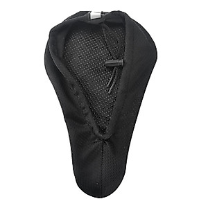 KICHOUSE 3D Ergonomic Blue Memory Saddle Seat Cover Cushion Pad for Mountain Bikes Comfortable Cycling Seat Cover for Enhanced Riding Experience