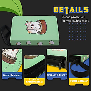 CLOVERCAT 4 Pocket Waterproof Trading Card Binder, Teal, 400 Double Sided Pocket, Fits 400 Cards