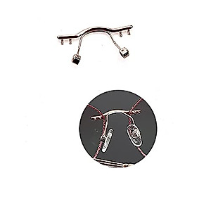 Metal Gun Color Replacement Nose Bridge Eyeglasses Repair, Glass Nose Pads, Screw and Screwdriver for Glass Reading Glasses