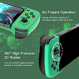 Joso Phone Controller for iPhone/Android Support Phone Case, Wireless Mobile Game Controller for Android iPhone 16/15/14/13/12 Support PS Remote Play, Cloud Gaming, MFi Arcade Games