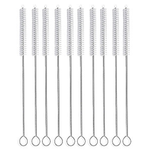 Straw Brush, Nylon Pipe Tube Cleaner 8.2-ihch X 2/5-inch Set of 10