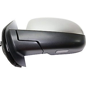 Kool Vue Left & Right Power Heated Mirrors for Chevrolet Silverado 1500 Cadillac Escalade 2009-2014 Power Fold With Signal Light, Memory & Puddle Lamp Chrome without Marker Light; without Spotlight