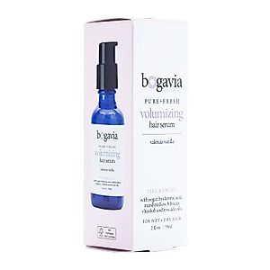 Bogavia Weightless Hair Serum | Styling Treatment & Heat Protection for Volume, Body & Bounce | Preps, Strengthens, Fights Frizz, Promotes Healthy Growth and Speeds Drying Time for Fuller, Thicker, Smoother, Voluminous Hair | Vegan Haircare for Women and
