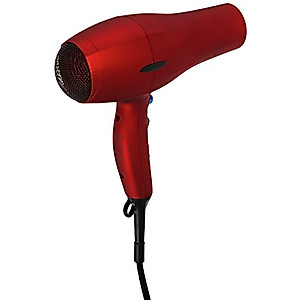 Conair 1875 Watt Velvet Touch Hair Dryer, Red