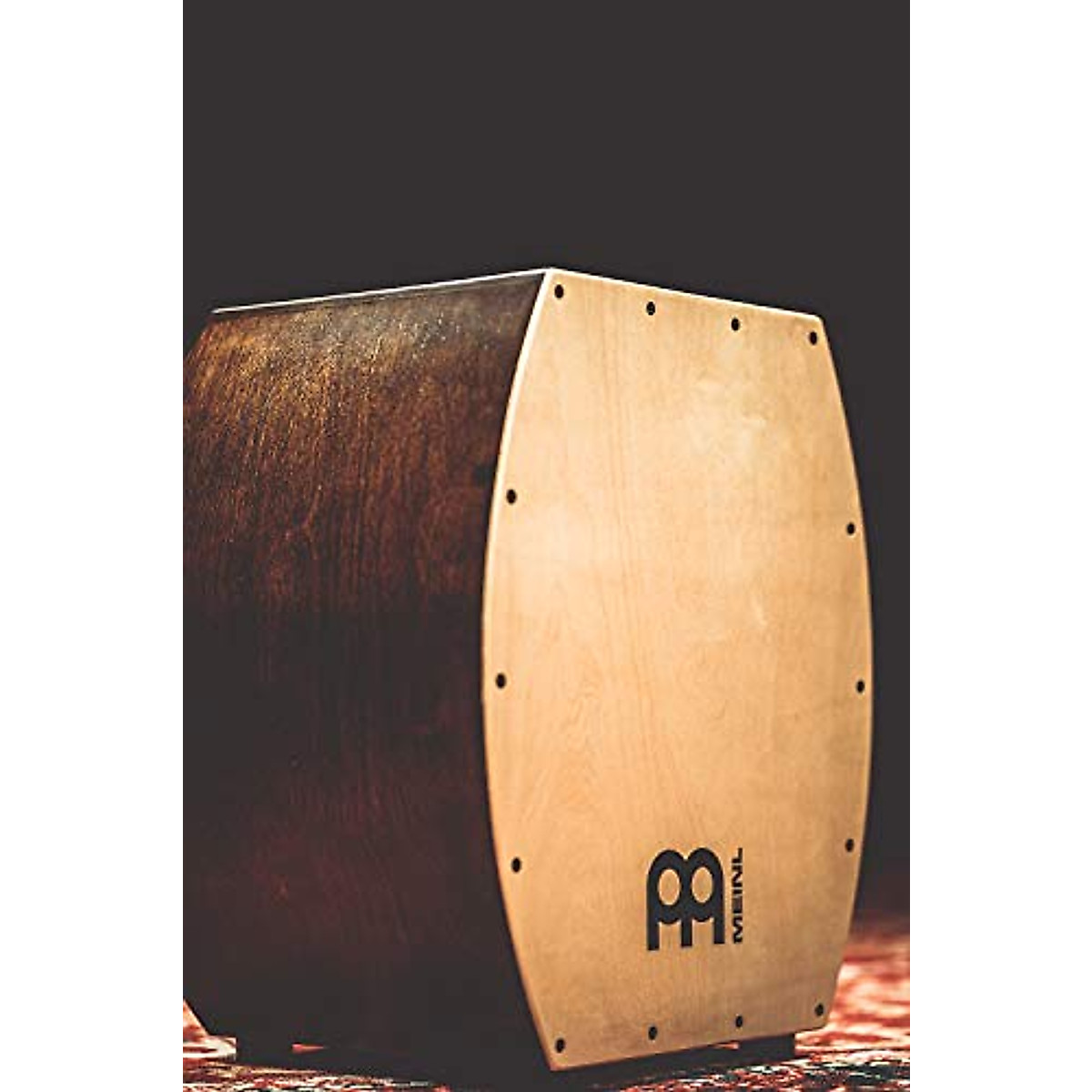 Meinl Jumbo Arch Bass Cajon Box Drum with Internal Snares - NOT MADE IN CHINA - Maple Frontplate / Hardwood Body in Vintage Wine Barrel Finish, 2-YEAR WARRANTY (SUBCAJ8VWB-M)