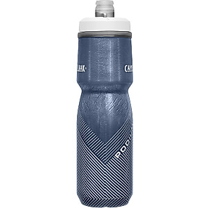 CamelBak Podium Chill Insulated Bike Water Bottle - Easy Squeeze Bottle - Fits Most Bike Cages - 24oz, Navy Perforated