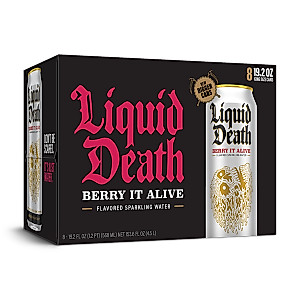 Liquid Death Lime & Berry Mixed Pack (16 x 19.2 oz Cans)