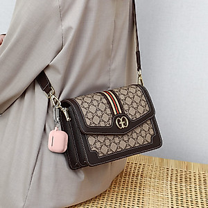 Adorve AirPods 3rd Generation Case Cover, Silicone Protective Accessories Case Skin with Keychain Compatible with Apple AirPod 3 Gen 2021 New for Women Men, 2 Pack, Mint Green, Sand Pink