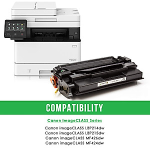 LINKYO Compatible Toner Cartridge Replacement for Canon 052H 052 High Capacity (Black, 2-Pack)