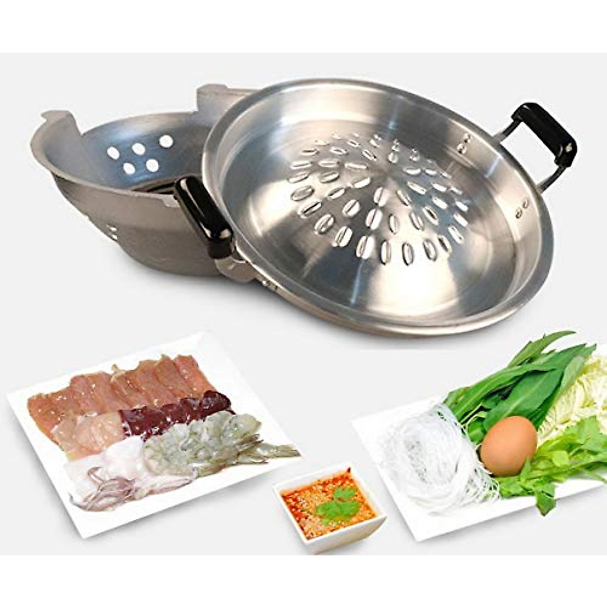 Thai-korean Table Top Charcoal Barbecue BBQ Grill Set 12" (30cm)