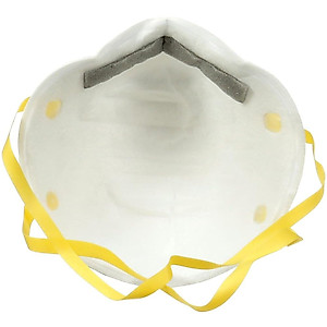 3M Personal Protective Equipment Particulate Respirator 8210 + N95 + Smoke + Dust + Grinding + Sanding + Sawing + Sweeping (Box/20)