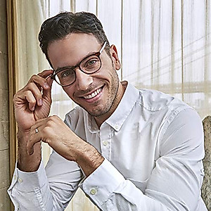 Felix Gray Roebling Blue Light Reading Glasses +2.0 Magnification, Sazerac Crystal