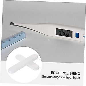 2pcs Box Transparent Box Holder Plastic Bins for Storage Carrying Case Temperature Measurement Tool Box Underarm Thermomete Box Small Box Storage Box