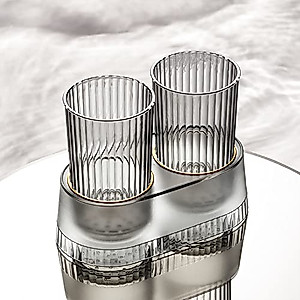 Aurgiarme Chopsticks Storage Holder Drainer Light Luxury Clear Organize Shelf Supplies for Home Kitchen Countertop Drying Rack