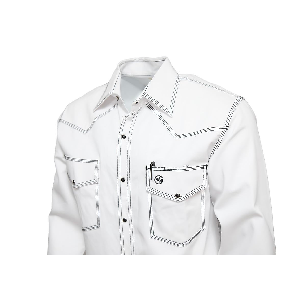 Western Welder Outfitting - Welding Shirt Western Style | Light Weight Tripled-Stitched Welding Shirts, Relaxed Fit, Non FR (XL, Black/Green)