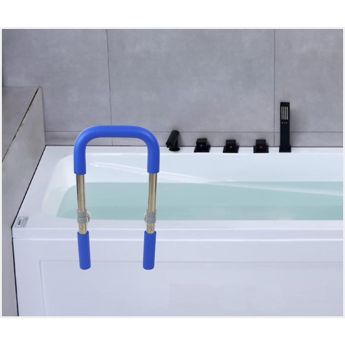 Anti-Slip Bathtub Grab Bar Safety Bar for Seniors and Handicap - for Assistance Getting in and Out of Tub, Easy to Install on Most Tubs