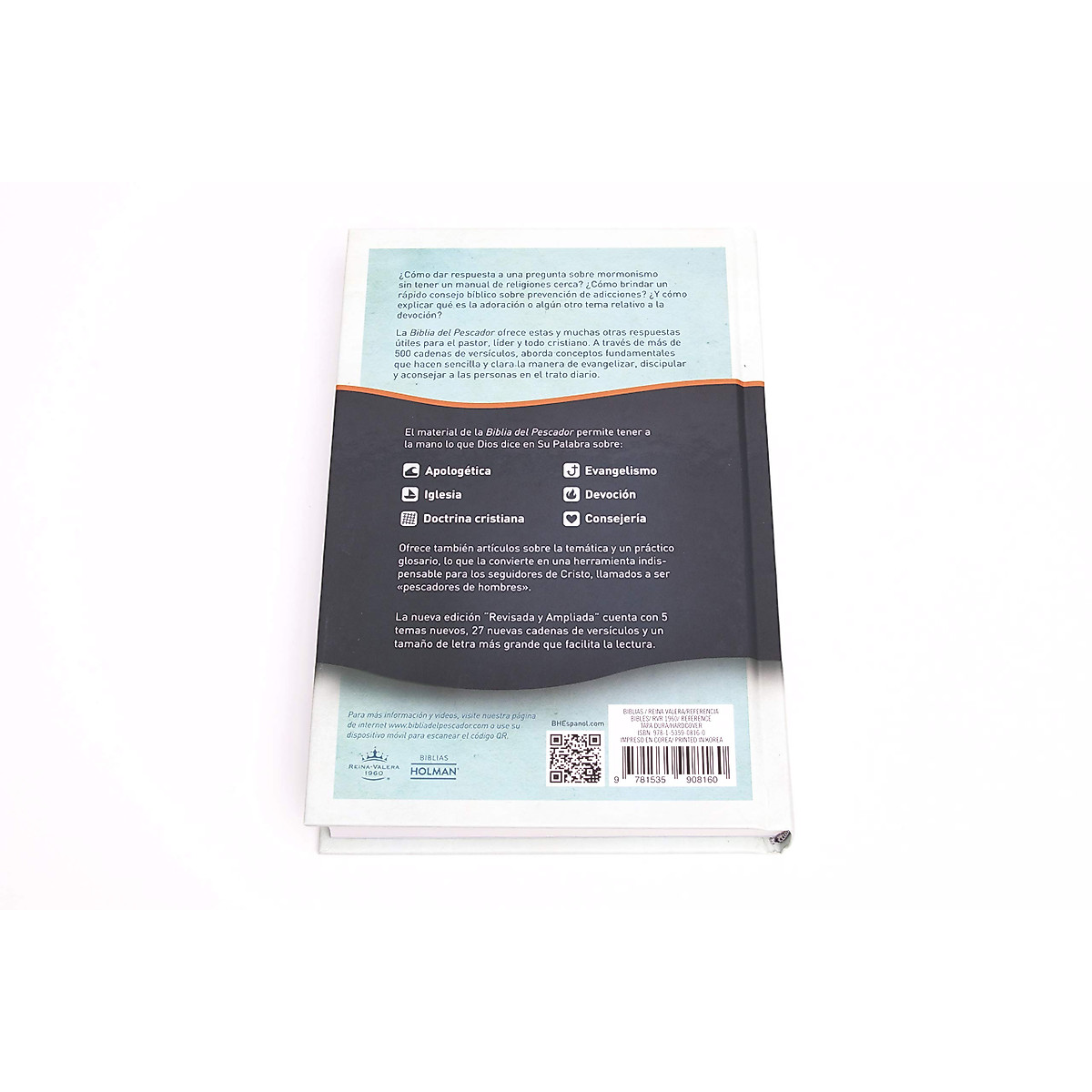 Biblia Reina Valera 1960 del Pescador, tapa dura | RVR 1960 Fisher of Men Bible, Hardcover (Spanish Edition)