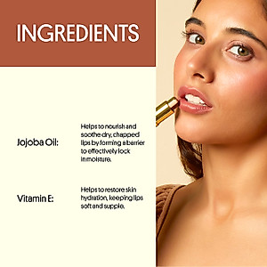 Winky Lux Affogato Tinted Lip Balm, Hydrating Lip Balm, Sheer Nude Tint With Vitamin E and Jojoba Oil to Moisturizer Lips, Vegan & Cruelty Free