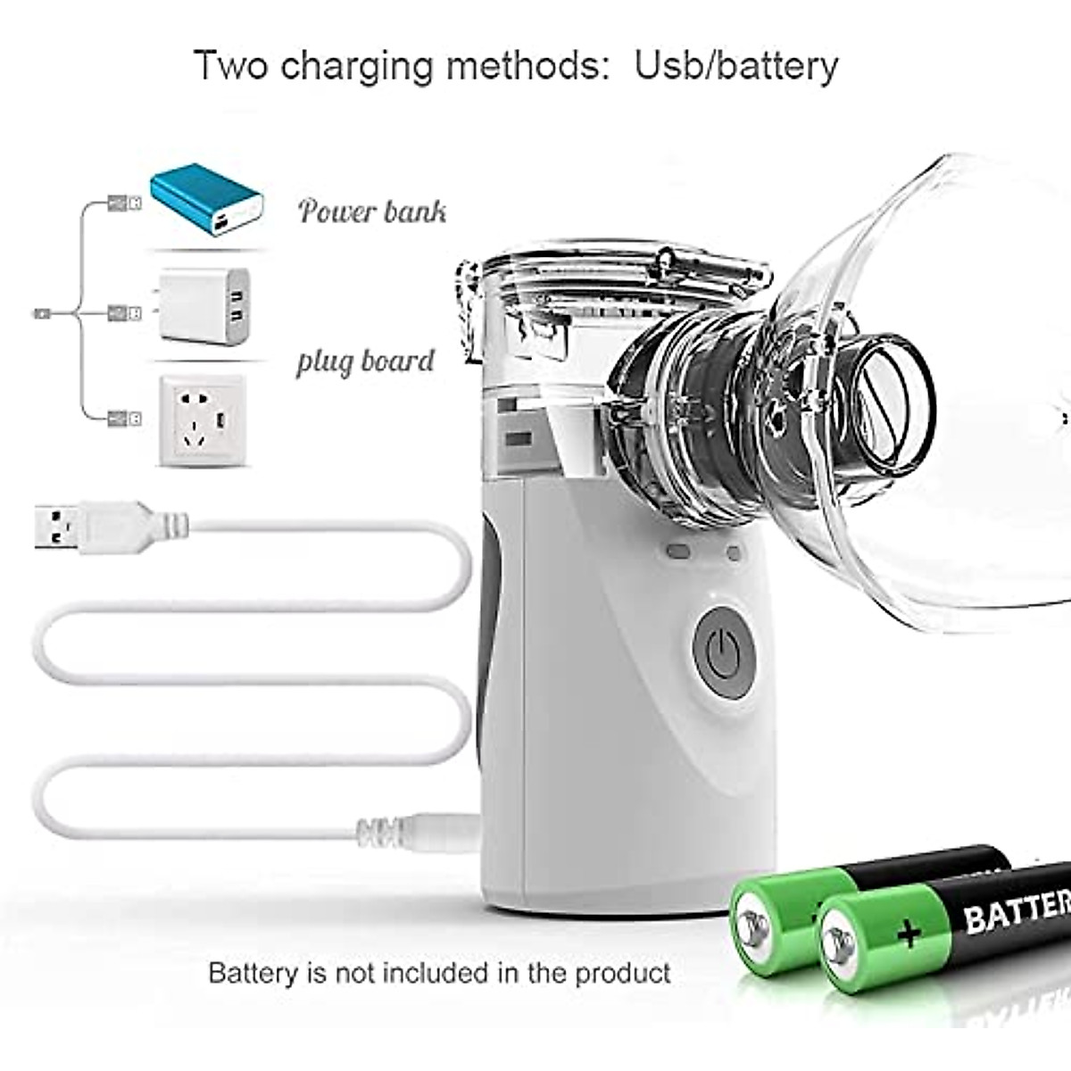 Portable Handheld Nebulizer Machine for Kids & Adults, Home Use