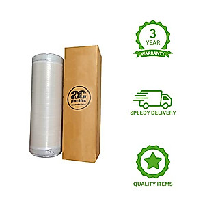 AC Pacific Aloe Luxury Soft Bedroom Aloe Vera Extract Infused Fabric Covered Memory Foam Mattress, Eastern King, White