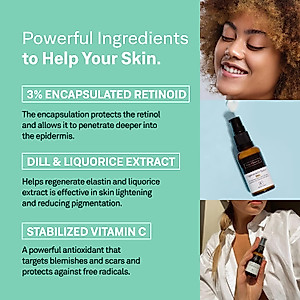 facetheory Regenacalm S1 Pro - Vitamin C Serum, Target Fine Lines and Acne Scars, Pro Retinol Serum (3%), Vegan and Cruelty-Free, Made in the UK | Unscented | 30 ml