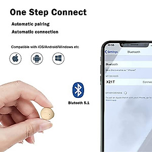 Invisible Earbuds Wireless Bluetooth Smallest Earbuds Tiny Mini Hidden Headphones for Work Small Sleep Ear Buds Discreet Bluetooth Earpiece with Charging Case