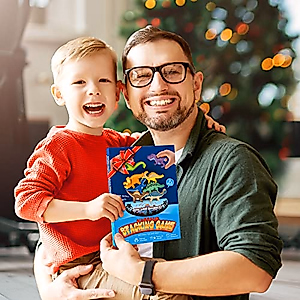 IPOURUP Dinosaur Toys for Kids 3-5: Wooden Stacking Montessori Toys for 3-7 Year Old Balance Competition Game for Family Ideal Easter and Birthday Gifts for Kids (Classic Version)