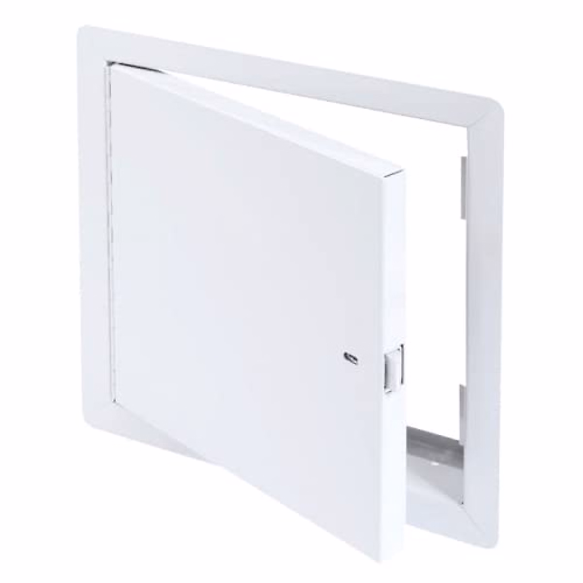 Best Access Doors 12" x 12" BA-FRN, Fire Rated Uninsulated Panel with Exposed Flange for Walls, Self Latching, 16 Gauge Cold Rolled Steel, Finished with White Powder Coat