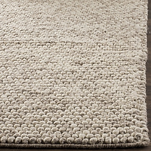 SAFAVIEH Natura Collection Runner Rug - 2' x 12', Beige, Handmade Wool, Ideal for High Traffic Areas in Living Room, Bedroom (NAT620B)