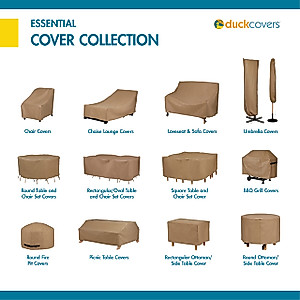 Duck Covers Essential Water-Resistant 36 Inch Patio Lounge Chair Cover, Patio Furniture Covers